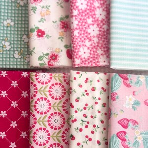 Out of Print Fat Eighth Bundle of Coordinating Quilty Cottons, Little ...