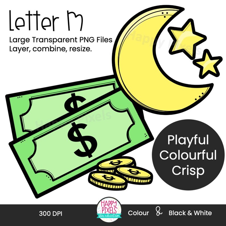Letter M Objects Clipart Alphabet Clipart Phonics Clipart - Etsy Canada
