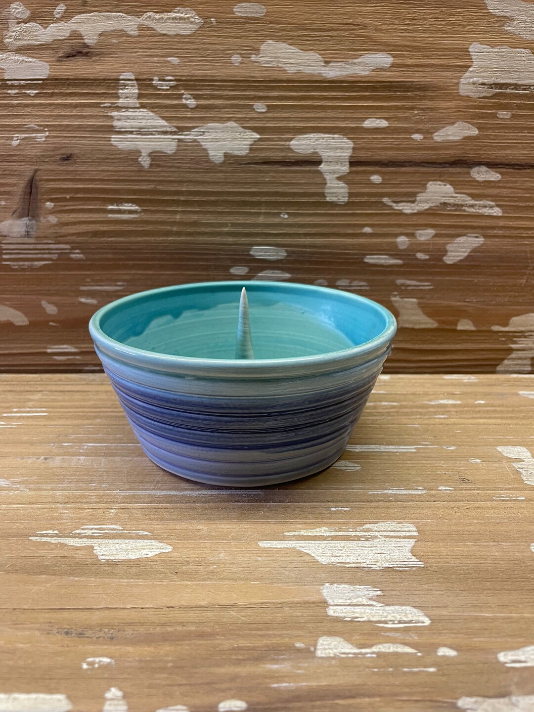 Handmade Ceramic Cashtray/jewelry Bowl- Blue Gradient - Etsy