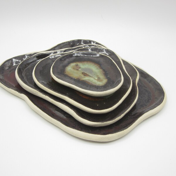 Organic Plates - Etsy