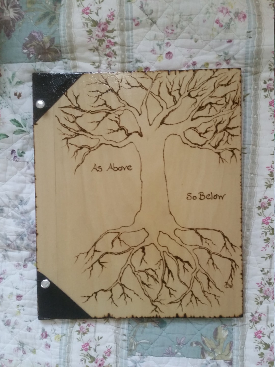 Tree of Life Scrapbook of Shadows Pagan Spell Pictures Witch Tarot Wood ...