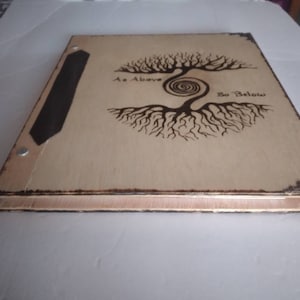 Tree of Life 12 X 11 Book of Shadows Grimoire Pagan Witch Wicca Spells ...