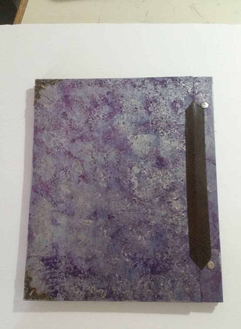 Goddess Metal Moon Spell Witch Pagan Purple Silver Book of - Etsy