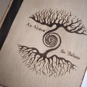Tree of Life 12 X 11 Book of Shadows Grimoire Pagan Witch Wicca Spells ...