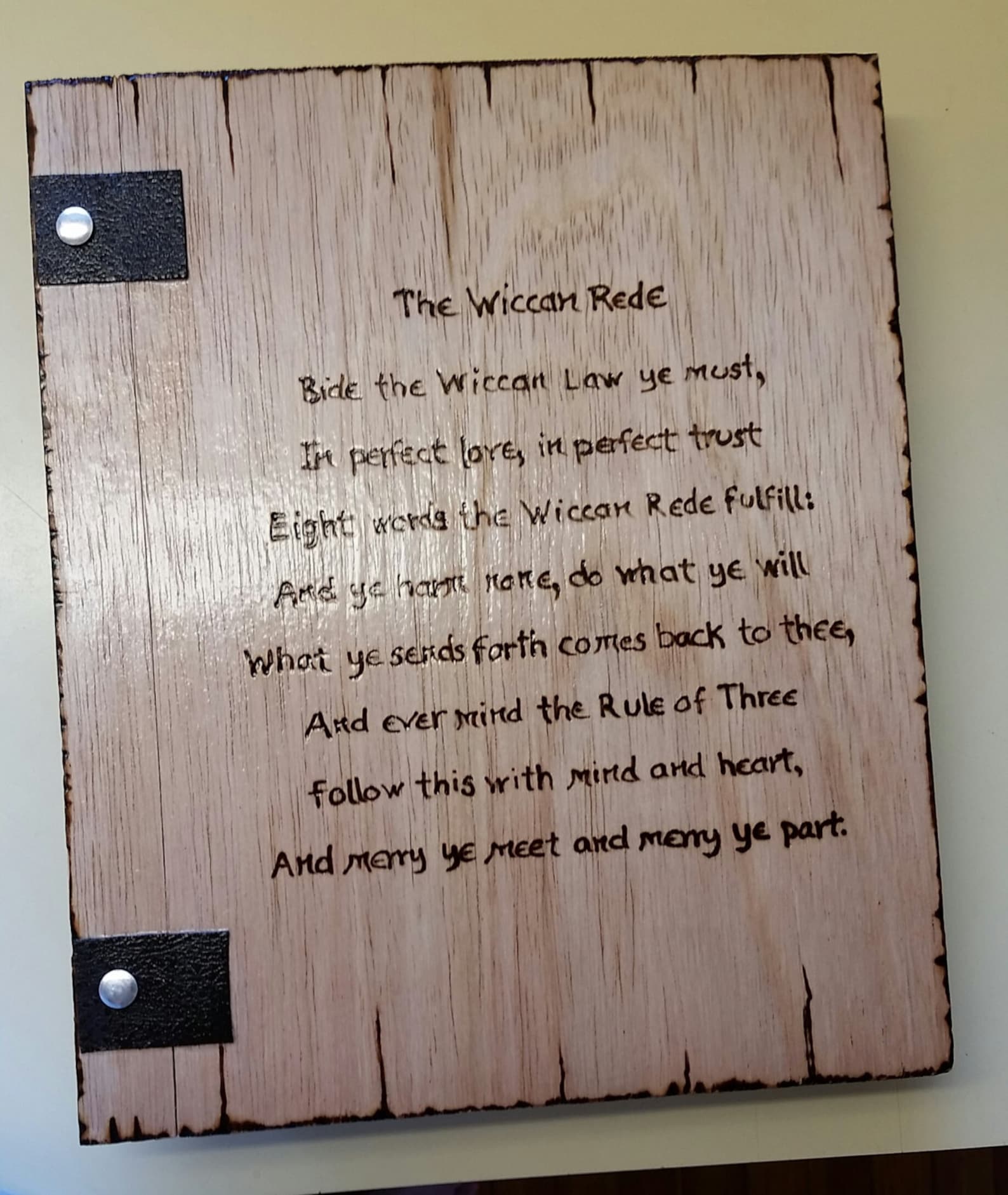 Book of Shadows Wiccan Rede Witch Grimoire Spells Wicca Pagan - Etsy