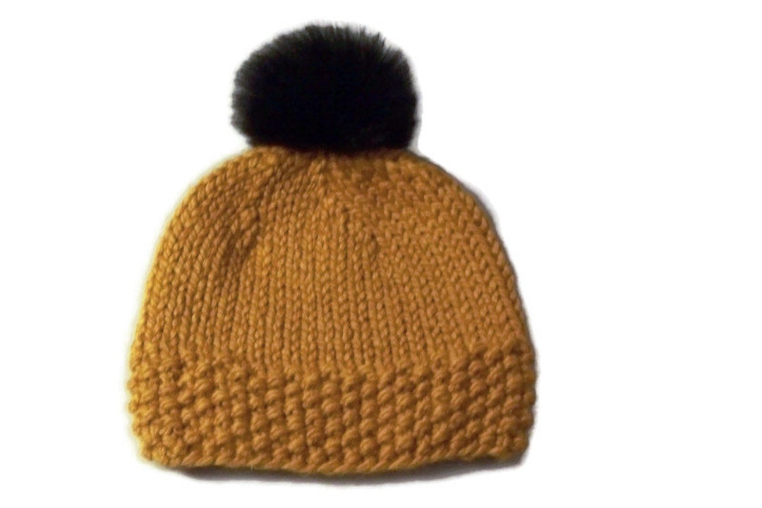 Warm Winter Beanie Hat Color Butterscotch, Matching Cowl Available - Etsy