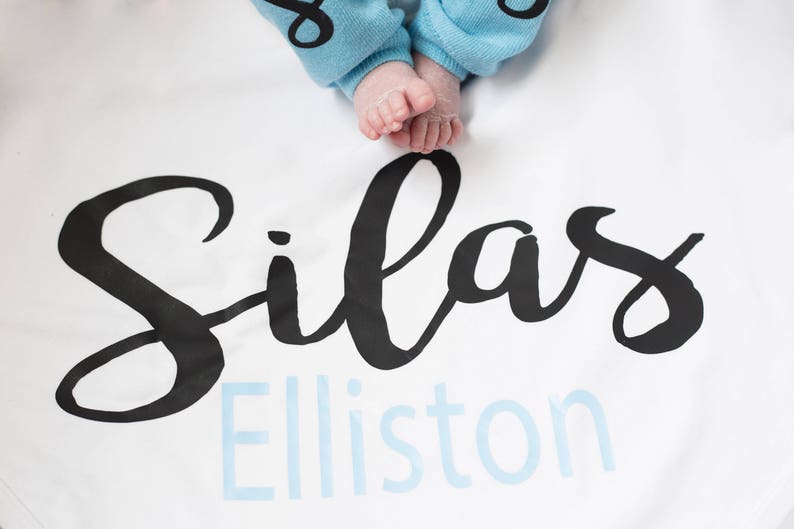 Personalized Baby Boy Blanket: Cotton Newborn Gift - Etsy