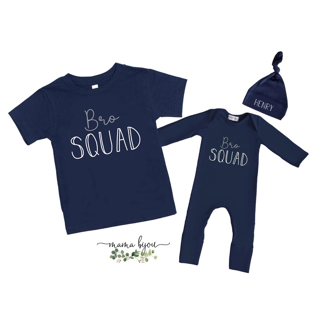 Bro Squad Matching Family Shirts, Big Brother Little Brother Tee Shirts ...