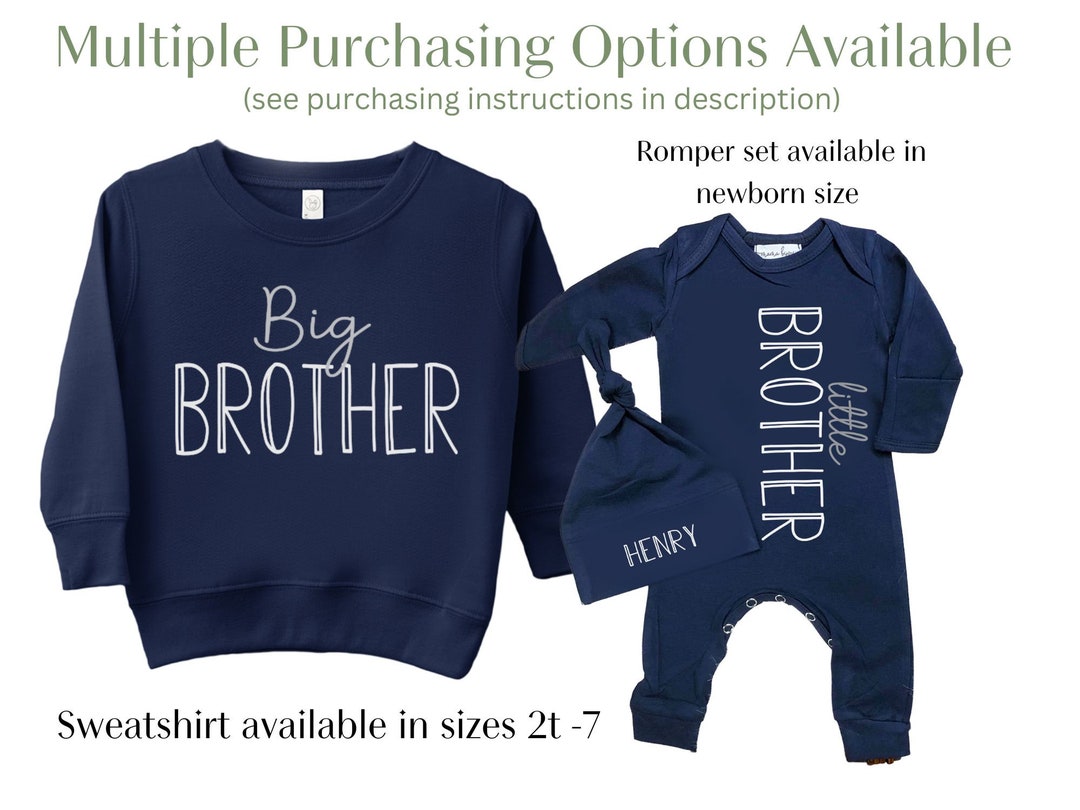 Sibling Shirts, Big Brother Sister Sweatshirt or Tee Shirt, Little ...