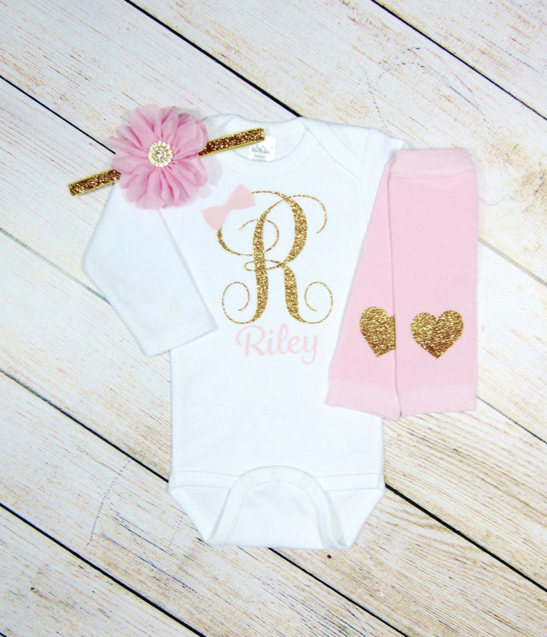 Personalized Baby Girl Clothes, Baby Girl Outfits, Newborn Girl Coming ...