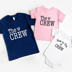 Matching Family 'the Crew' Shirts: Triblend Sibling Outfits - Etsy