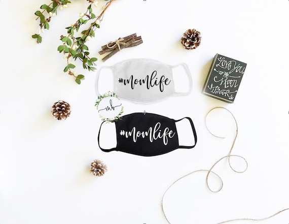 New Mom Face Mask Momlife Mom Gift Face Mask Reusable | Etsy