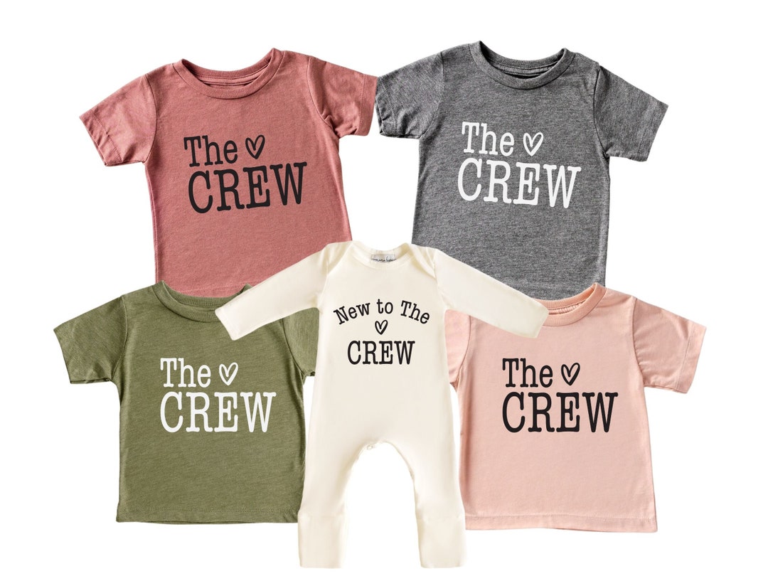 Matching Family 'the Crew' Shirts: Triblend Sibling Outfits - Etsy