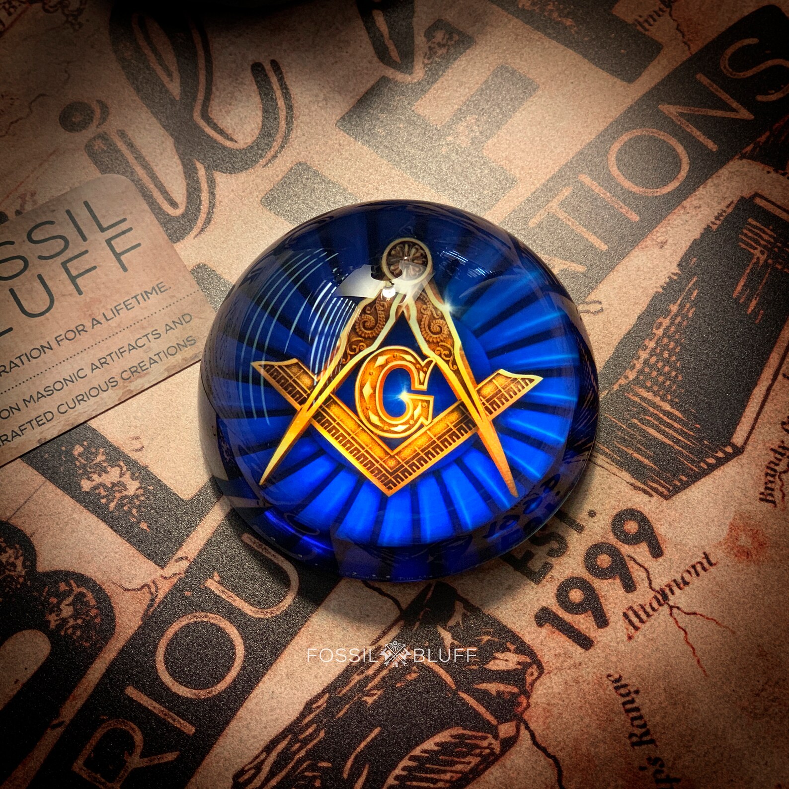 Leaded Crystal Masonic Paperweight - Etsy