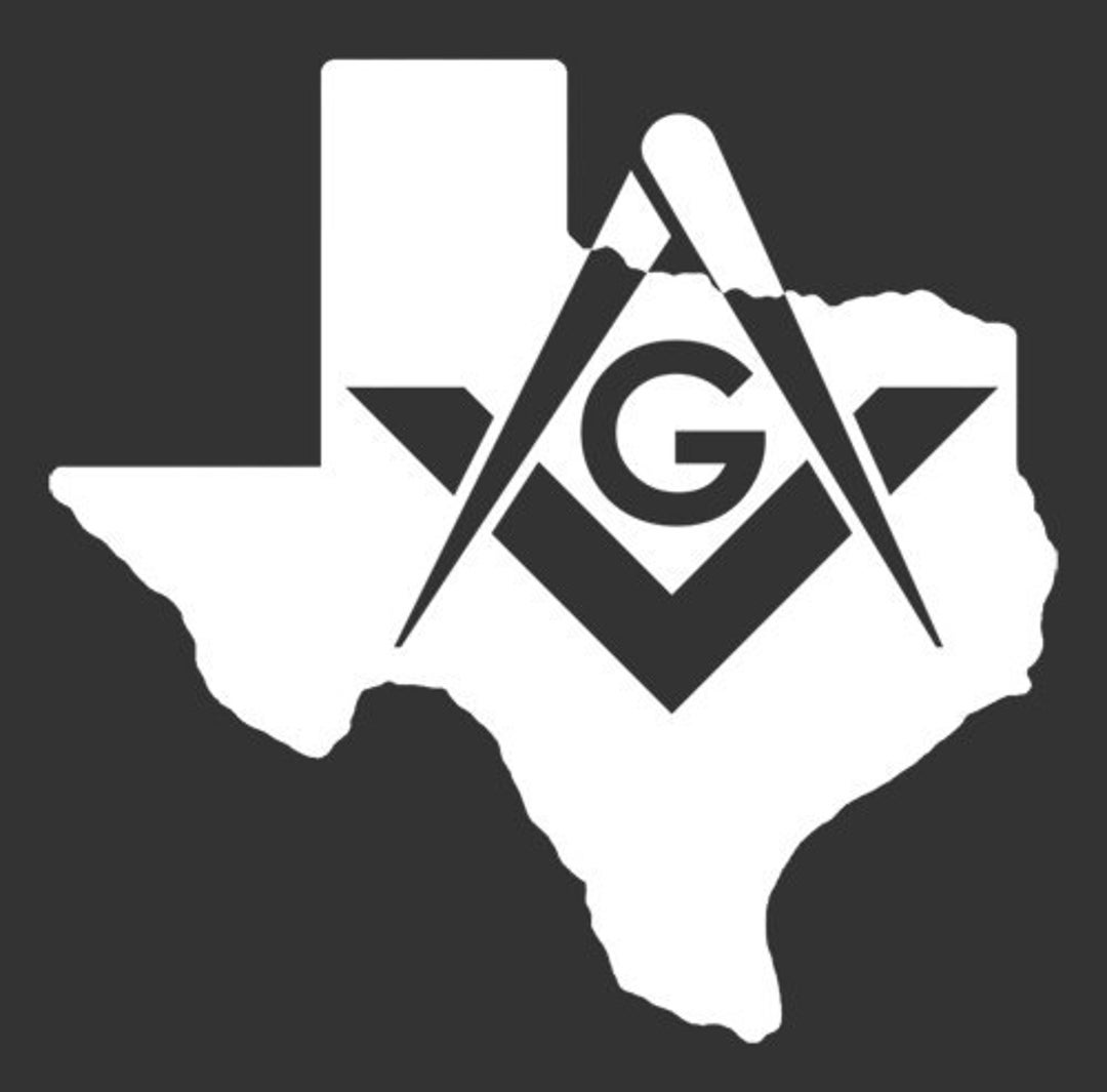 4" X 4" White Texas Mason Vinyl Vehicle Decal - Etsy
