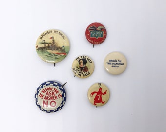 Antique Pinback | Etsy