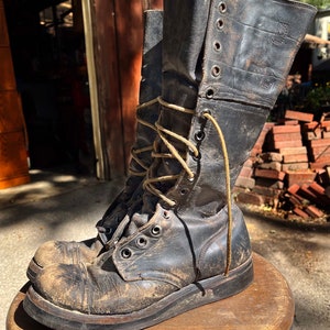 1950s RARE Vintage Motorcycle Boots Lace Up Knee High Mens | Etsy