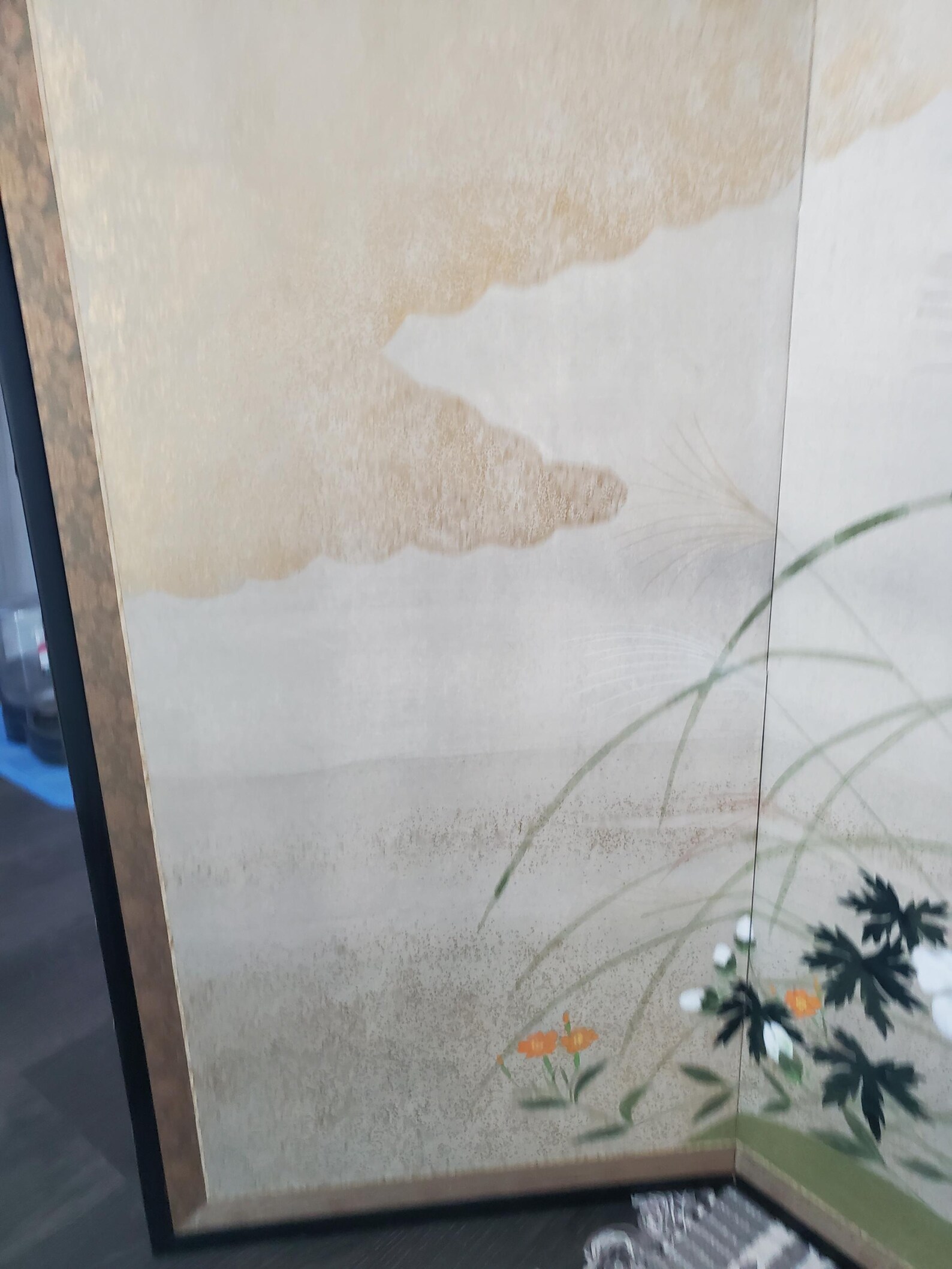 Large Vintage Japanese Table Top Screen - Etsy
