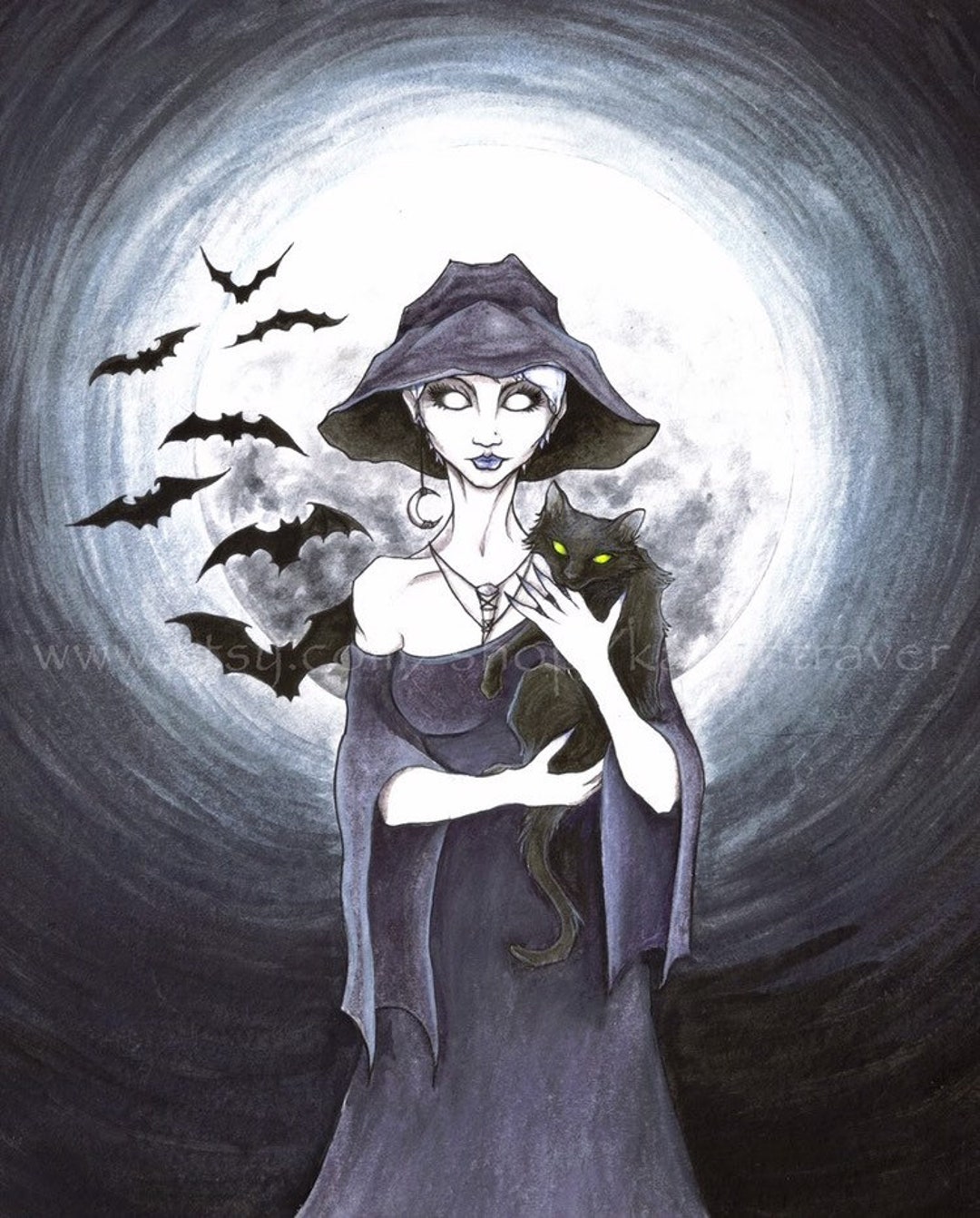 Witch - Art Print 8x10 - Etsy