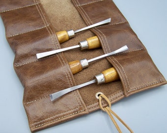 Leather chisel roll | Etsy