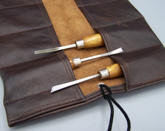 Leather chisel roll | Etsy