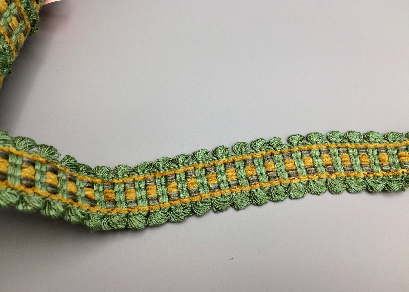 Green and Yellow Gimp Braid 1.25 Wide by the Yard - Etsy