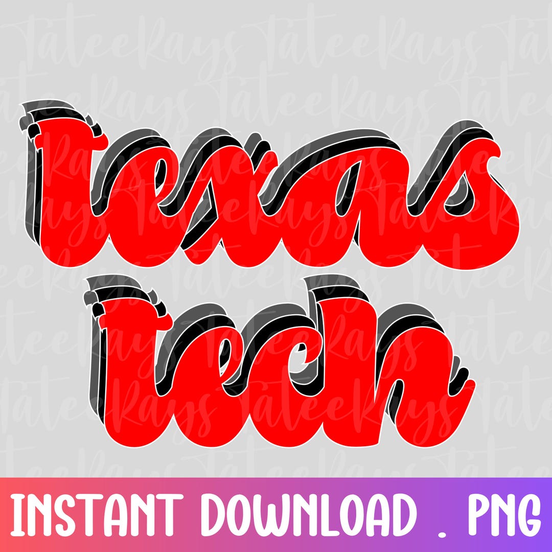 Texas Tech Png - Etsy