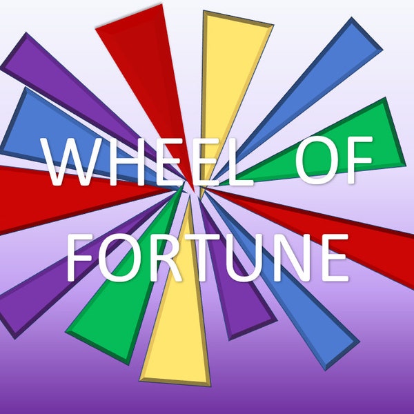 Wheel of Fortune Template - Etsy