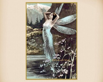 Fairy postcard | Etsy