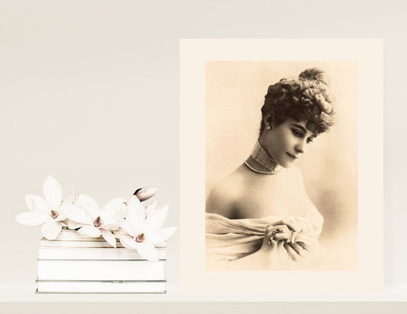 Edwardian Actress Vintage Image Poster Print - Etsy