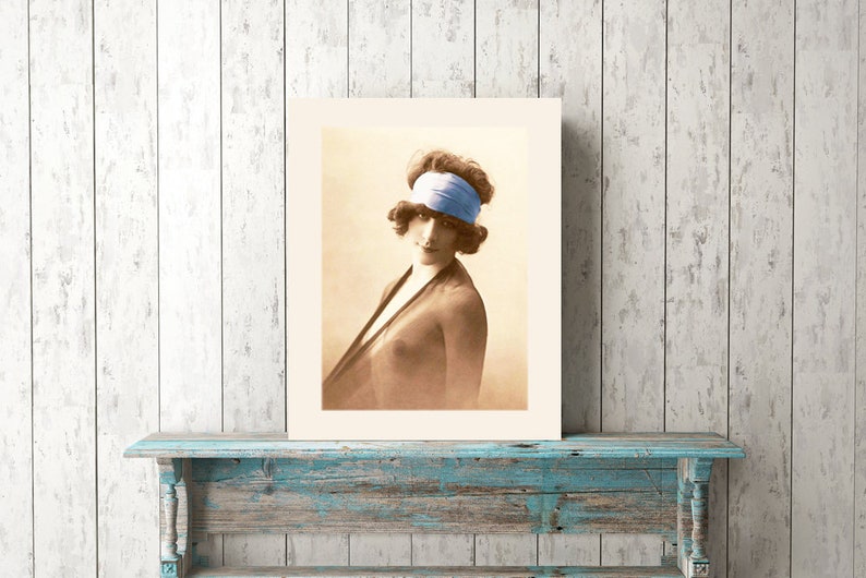 Risque Art Deco Lady Vintage Image Poster Print - Etsy Hong Kong