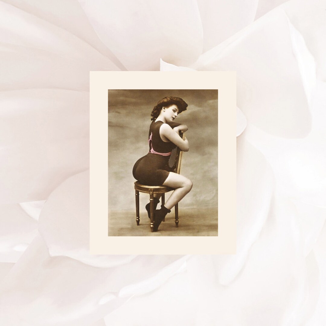 Bathing Beauty Vintage Image Poster Print Paper Or Foam Board Etsy