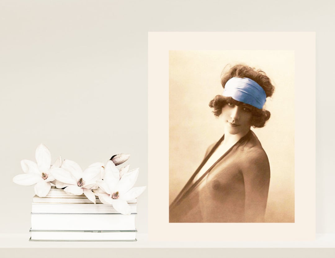 Risque Art Deco Lady Vintage Image Poster Print Paper or Foam - Etsy