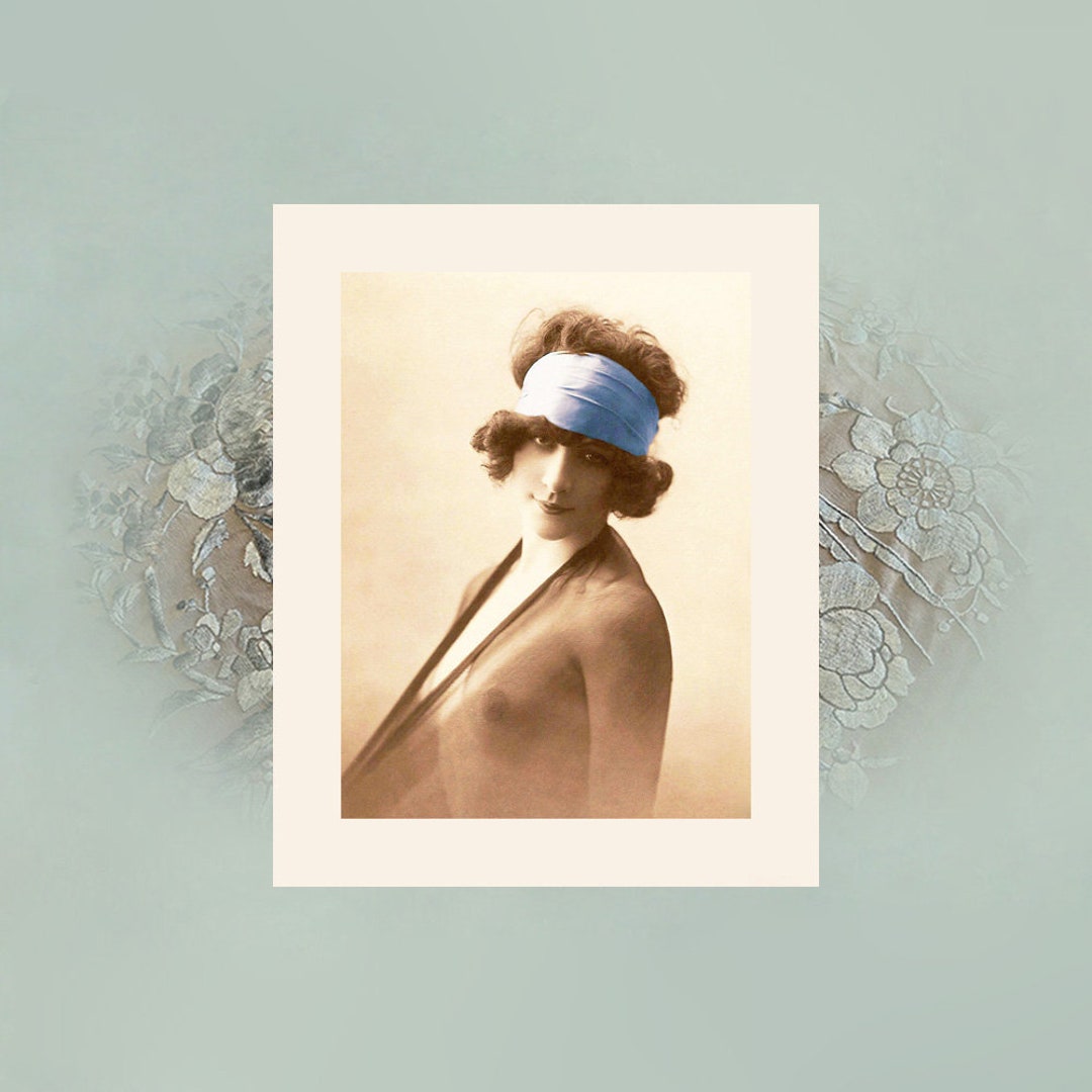 Risque Art Deco Lady Vintage Image Poster Print Paper or Foam - Etsy ...