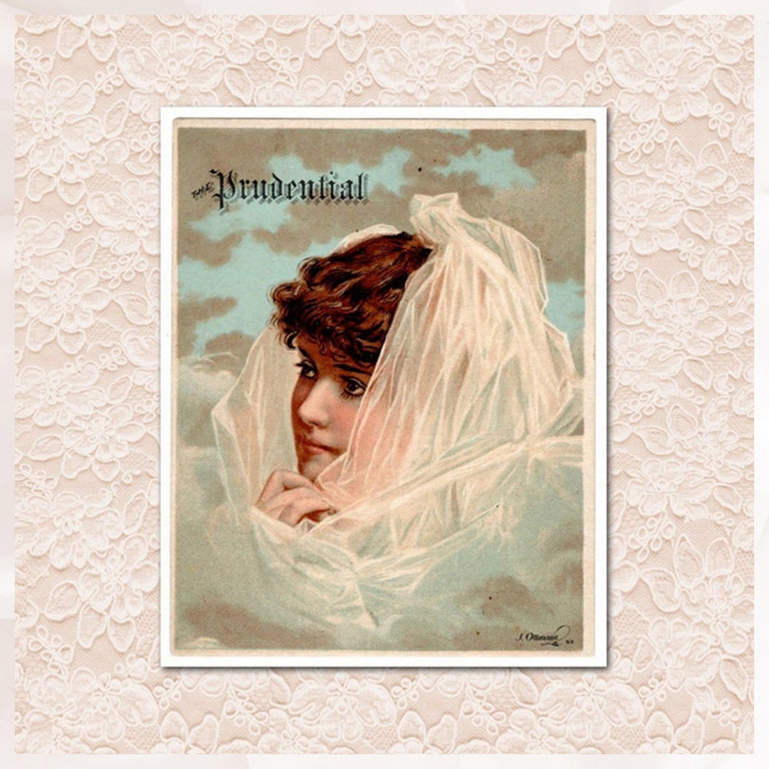 Lady With A Veil the Prudential Insurance Company Original - Etsy