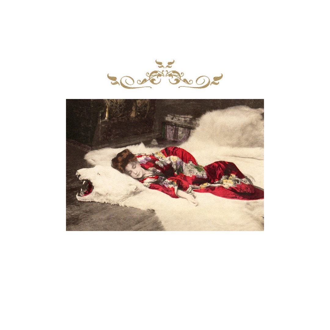 Evelyn Nesbit With A Polar Bear Vintage Image Poster Print - Etsy