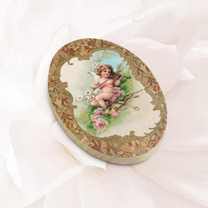 Cupid With A Violin and Roses Hanging Wood Ornament Magnet - Etsy