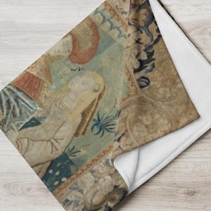 Medieval Tapestry Scene Luxury Soft Custom Throw Blanket - Etsy