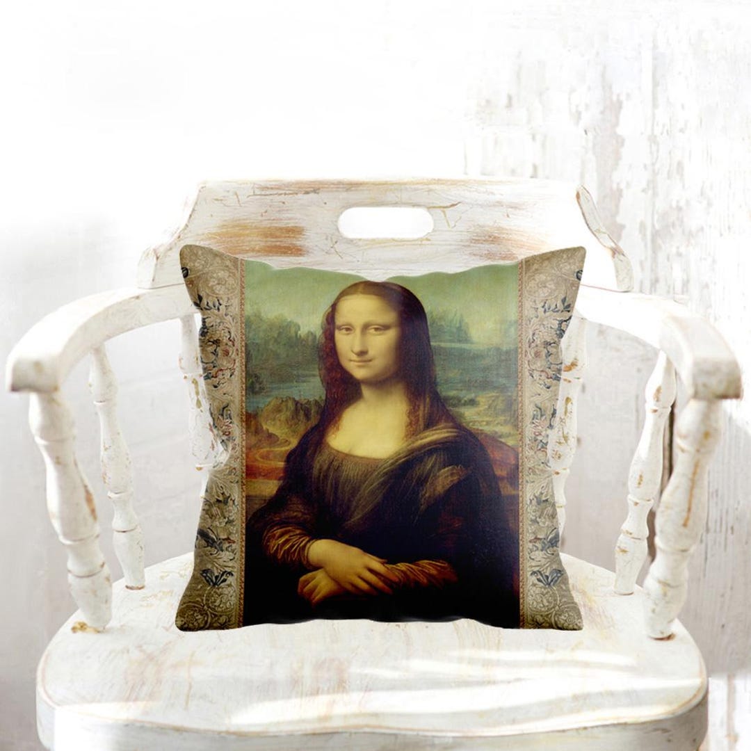 Mona Lisa by Leonardo Da Vinci Custom Double Sided Square Pillow - Etsy