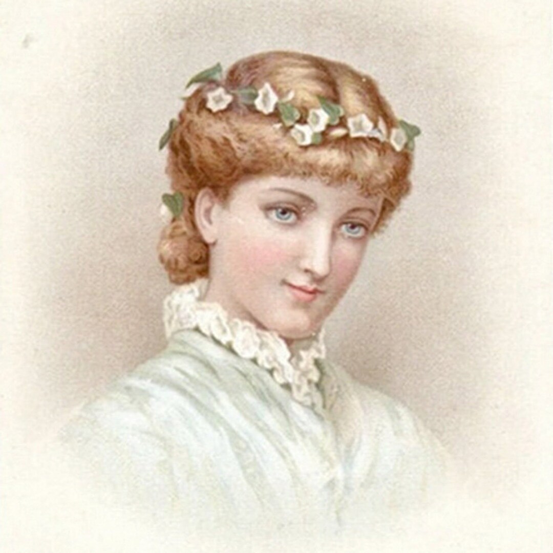 Victorian Lady - Fleming Bros. Crudoform - Antique Trade Card - Etsy