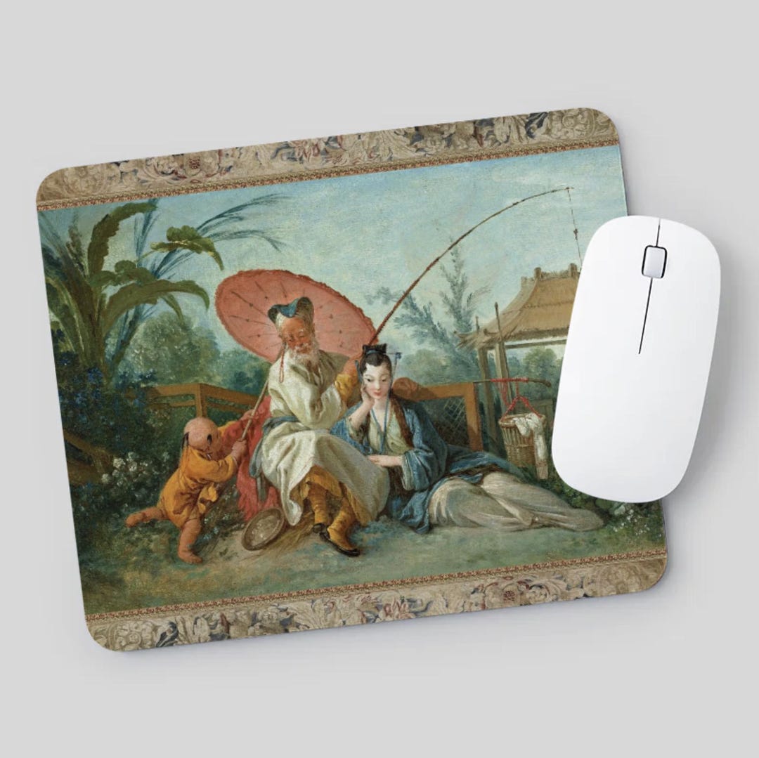Chinese Scene by Boucher Antique Image Custom Mouse Pad - Etsy