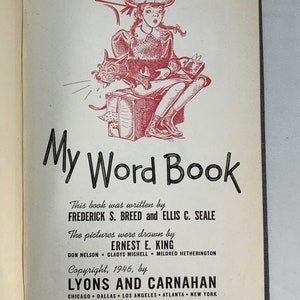 My Word Book1946 Spelling Book - Etsy