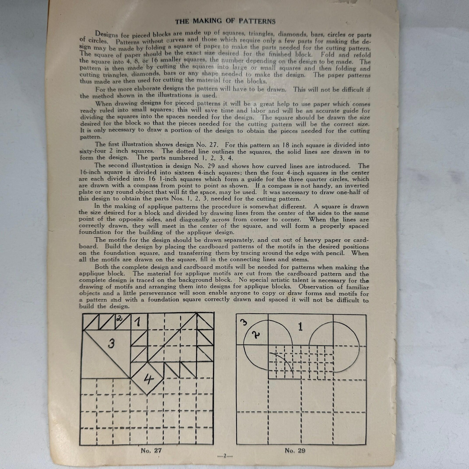 Scan of 1930s Quilt Patterns Catalog--pictures of Over 500 Vintage ...