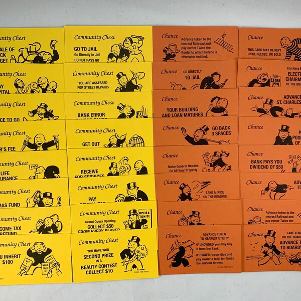 Community Chest Card - Etsy