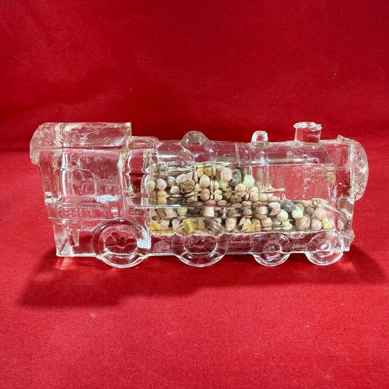 Antique Glass Candy Container - Etsy