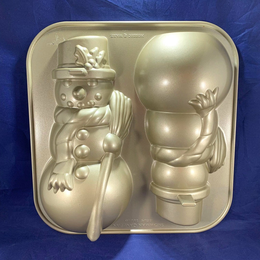 Nordic Ware Snowman Cake Pan - Etsy