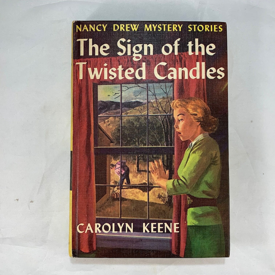 Vintage Nancy Drew Sign of the Twisted Candles 1960s Yellow Cover - Etsy