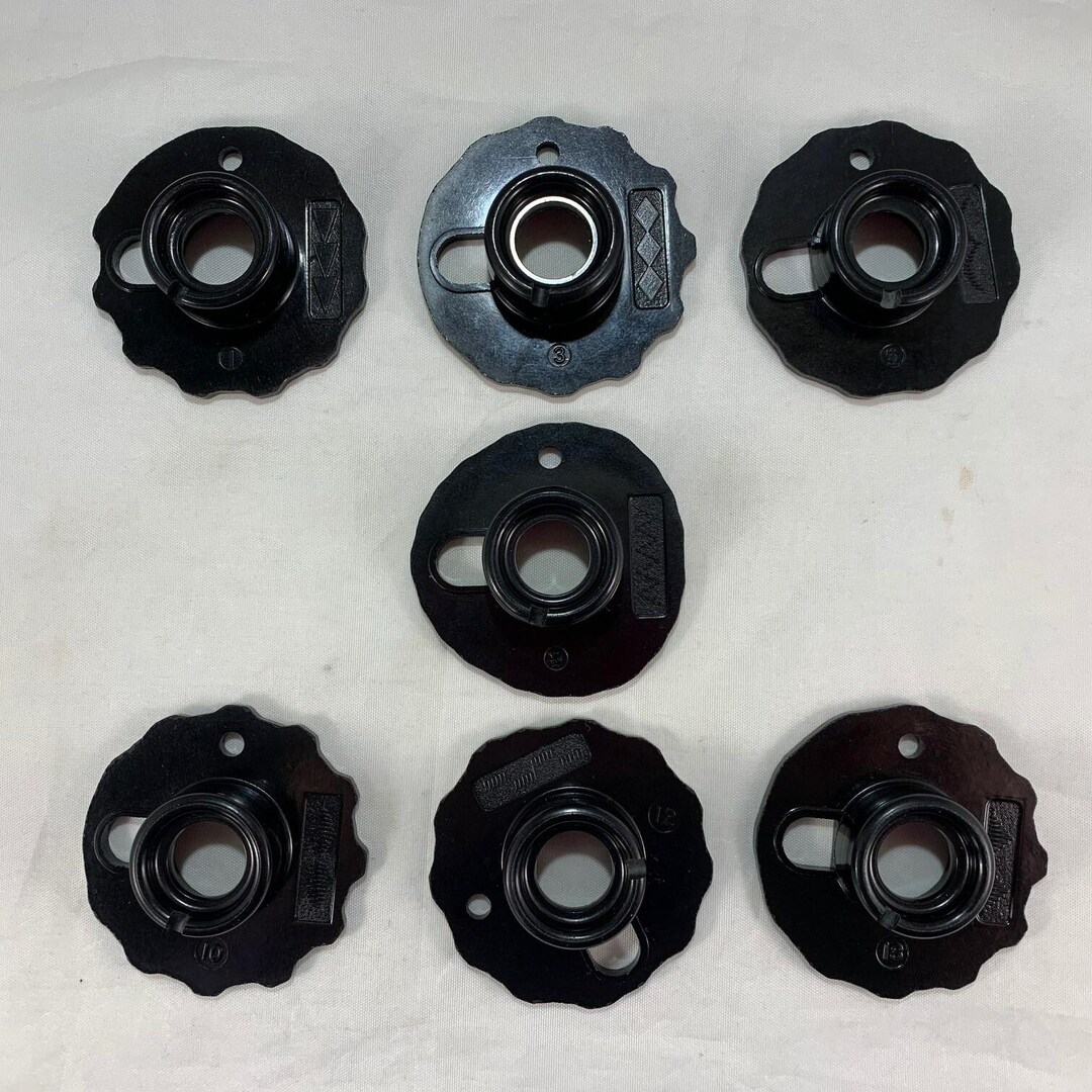 7 Vintage Singer Black Top Hat Fashion Discs for Decorative Stitching ...