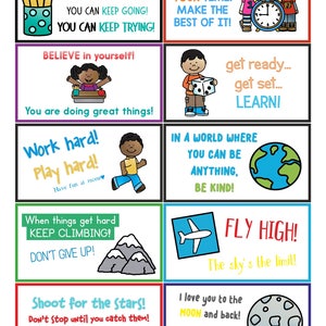 Positive Lunch Box Notes - Etsy