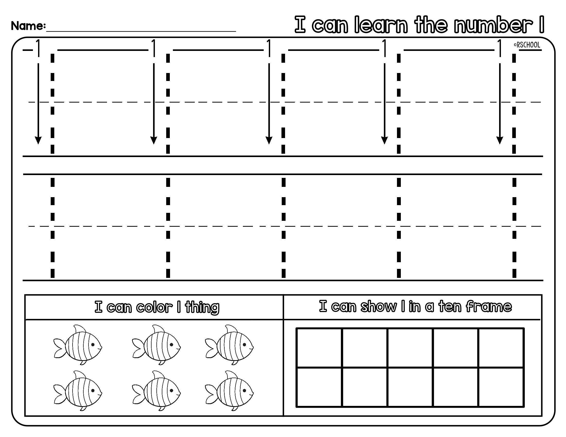 Number Writing Practice Pages 0-20 - Etsy